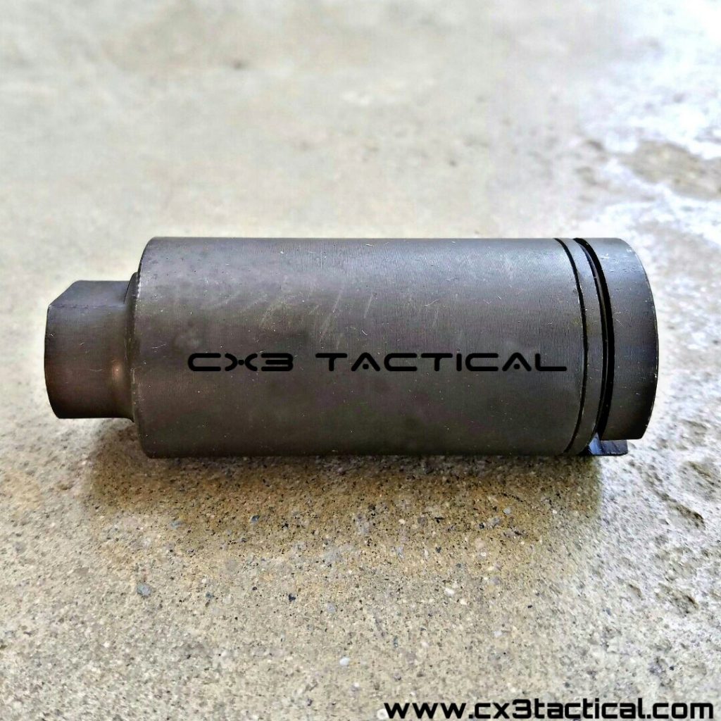 .223 / 5.56 Smooth Finish Krinkov Muzzle Brake Flash Can 2 Piece Flash ...