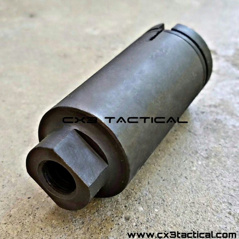 .223 / 5.56 Smooth Finish Krinkov Muzzle Brake Flash Can 2 Piece Flash ...