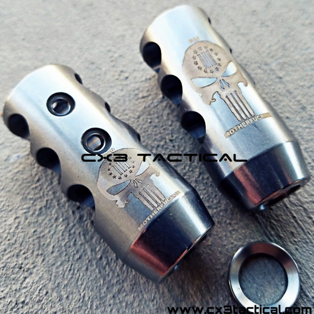 .308 Muzzle Brake 7.62x51 Compensator Comp Punisher 5/8-24 TPI ...