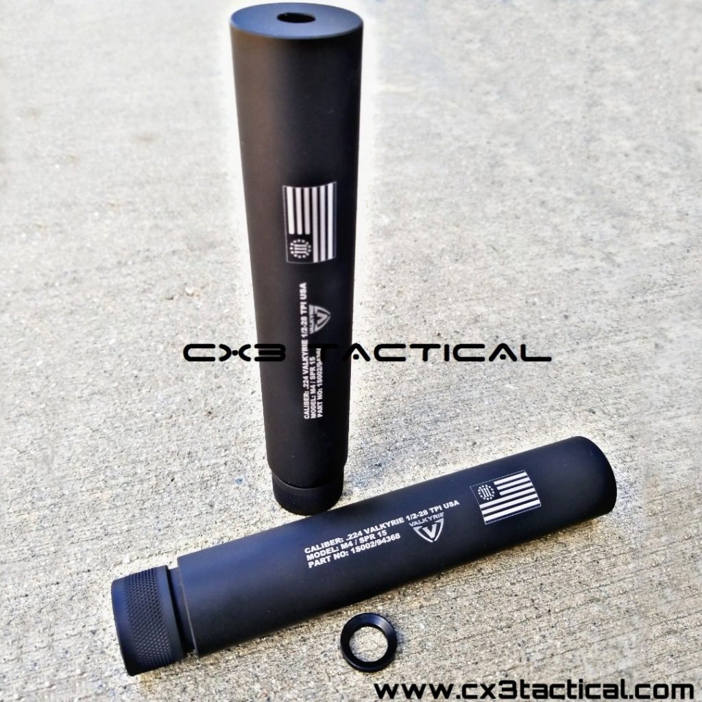 .224 Valkyrie Muzzle Brake Compensator Fake Can 1/2-28 TPI III% Crush ...