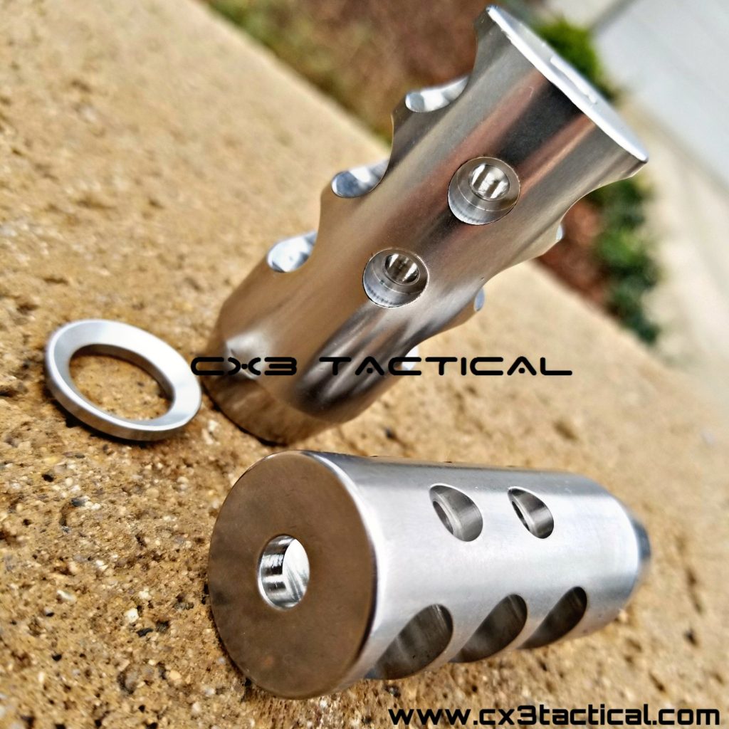 Stainless Steel Muzzle Brake Compensator Competition Brake Ruger 10/22 ...