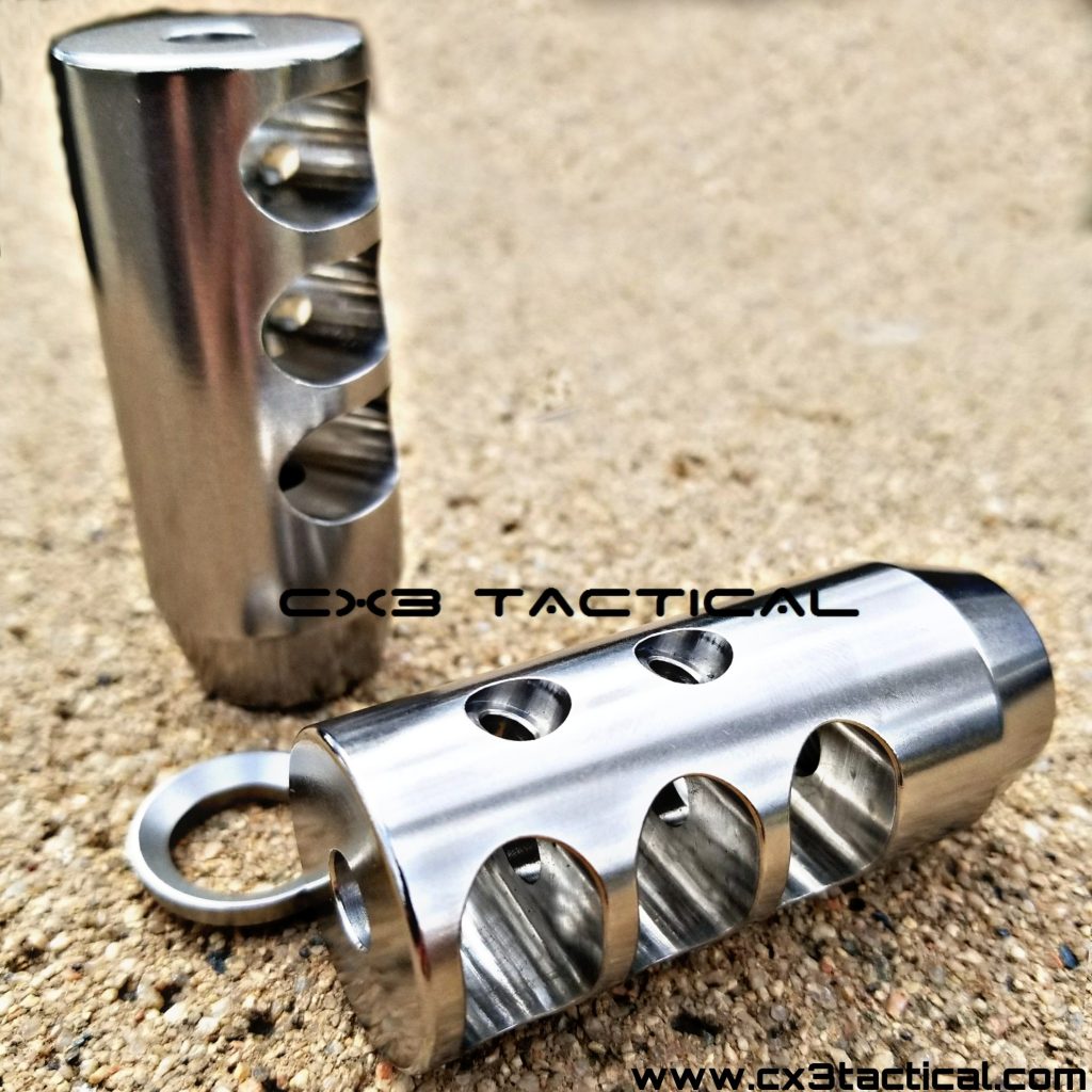 Stainless Steel Muzzle Brake Compensator Competition Brake Ruger 10/22 ...