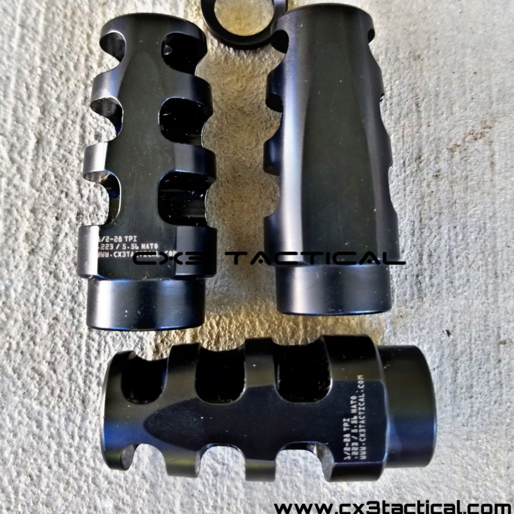 .223 5.56 Competition Muzzle Brake Compensator Tapered Comp 1/2-28 TPI ...