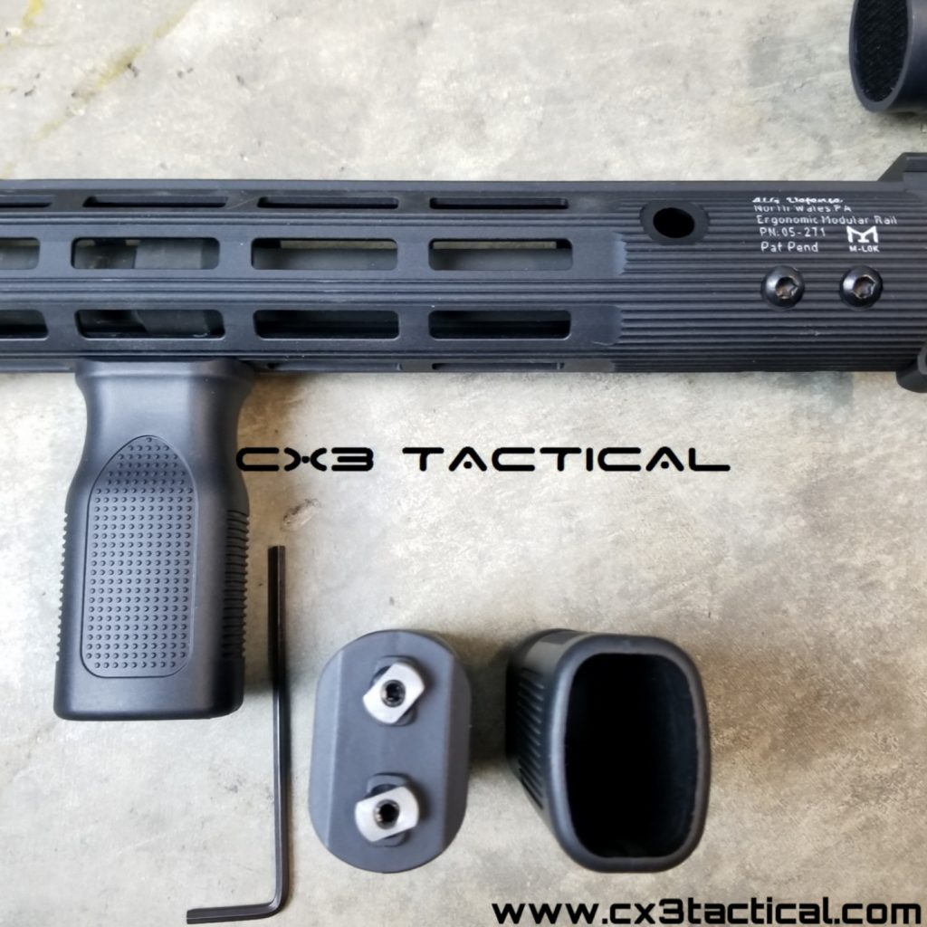 MLOK Foregrip M-LOK Fore Grip Tactical Grip For M LOK Handguard Knurled ...