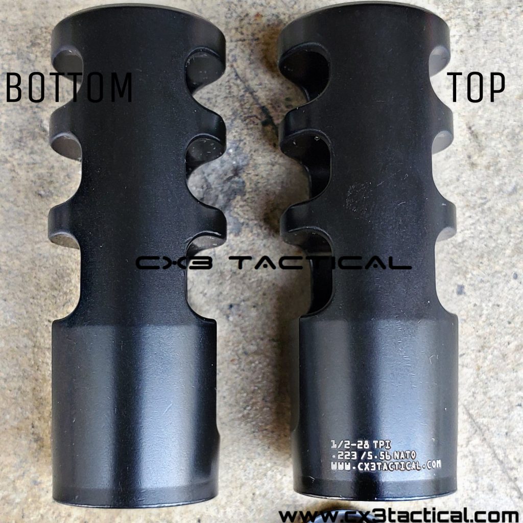 .223 5.56 Competition Muzzle Brake Compensator Crown Comp 1/2-28 TPI 1 ...